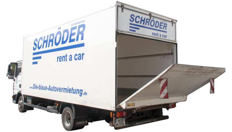 Transporter/LKW - Schröder rent a car - Die blaue Autovermietung